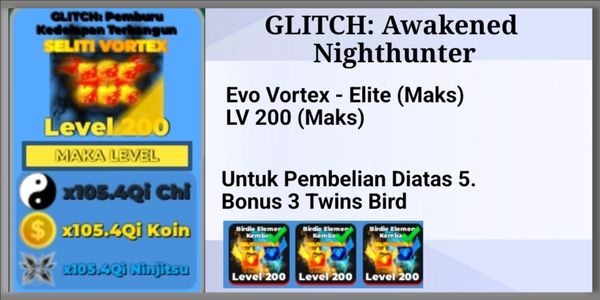 Beli Pets GLITCH: Awakened Nighthunter Ninja Legends Terlengkap dan Termurah Desember 2025 ...