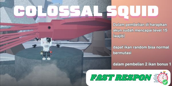 Buy Fish COLOSSAL SQUID | RBL | FISCH Fisch 3153291 | itemku