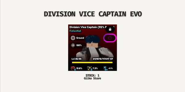 Beli Unit Division Vice Captain (92% Power) - Anime Last Stand Anime ...