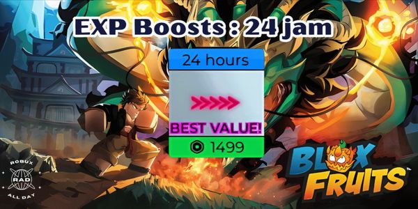 Buy Gamepass 2x EXP Boosts (24 Jam) Blox Fruits 2541504 | itemku