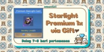 Buy Gift Item (7 Days) Starlight Premium Card Via Gift 1x Mobile ...