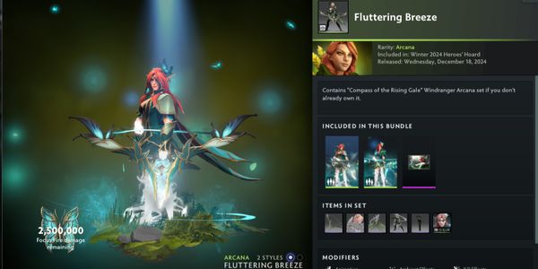 Buy Item Gift Fluttering Breeze (Arcana Windranger Set dan Arcana ...