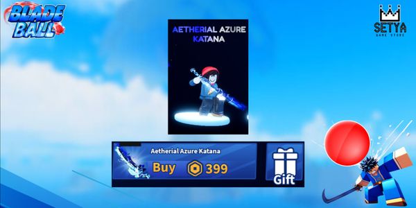 Buy Limited Swords Aetherial Azure Katana Blade Ball Roblox 2639213 ...
