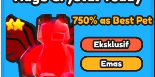 Buy Item Horse Race - Huge Gold Crystal Teddy Roblox 3119232 | itemku