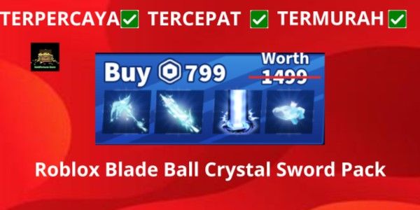 Beli Limited Swords Crystal Sword Pack Blade Ball Roblox Terlengkap dan ...