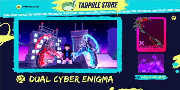 Buy Item Dual Cyber Enigma - DeathBall | Bonus 35k Gems Roblox 2639553 ...