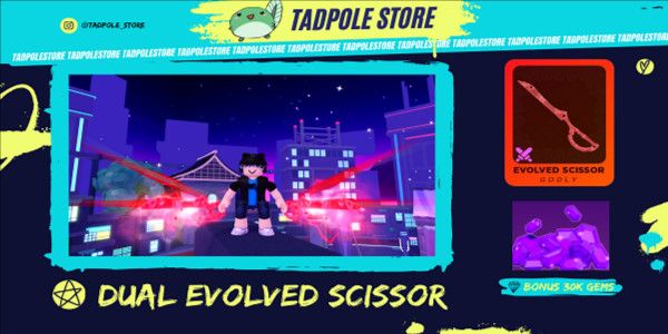 Buy Item Dual Evolved Scissor - DeathBall | Bonus 30k Gems RBL 2639598 ...
