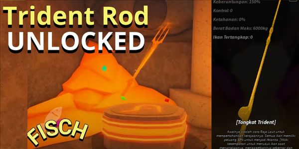 Buy Item TRIDENT ROD (OPEN DOOR) - Fisch Fisch 3079265 | itemku