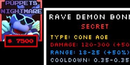 Buy Tower Rave Demon Bonnie (Puppets Nightmare)- Five Nights TD Five ...