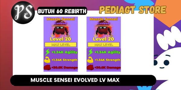 Buy Pet PET MUSCLE SENSEI EVOLVED LV MAX l MUSCLE LEGENDS Muscle Legend ...