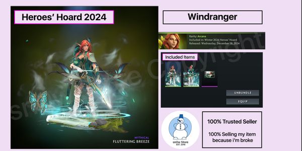 Buy Item Gift Fluttering Breeze (Windranger Arcana Set) | Winter 2024 ...