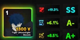 Buy Item Tiger (Moonlight Beast) / Asushi Evo Very Good Stats | Mythic ...
