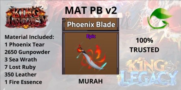 Buy Sword Phoenix Blade V2 King Legacy 3178591 | itemku