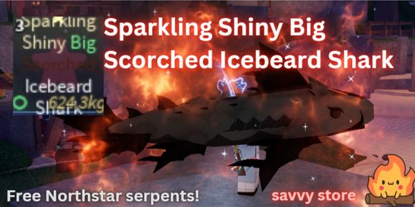 Buy Fish Sparkling shiny big scorched icebreard shark Fisch 3180370 ...