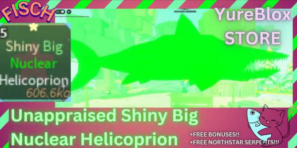 Beli Fish Unappraised Shiny Big Nuclear Helicoprion ~Ancient Isle ...