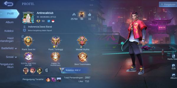 Buy Account Skin accounts Chou Stun, Tigreal Lightborn, Mino Zodiac ...