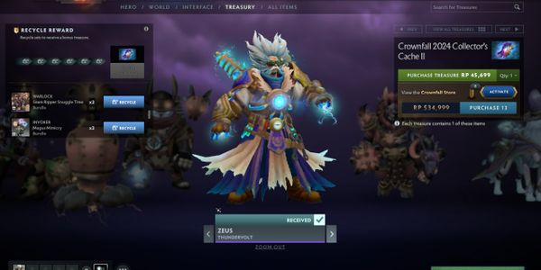 Buy Item Gift Zeus Thundervolt Collector Cache II 2024 Dota 2 3188173 ...