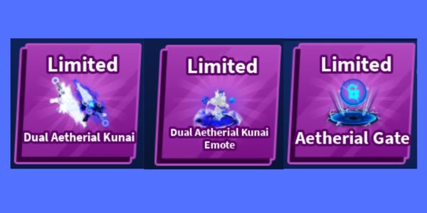 Buy Limited Swords Dual Aetherial Kunai set Blade Ball cheapest May ...