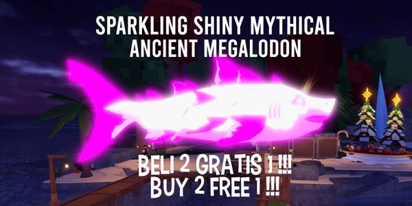 Buy Fish Sparkling Shiny Mythical Ancient Megalodon Fisch 3188312 | itemku