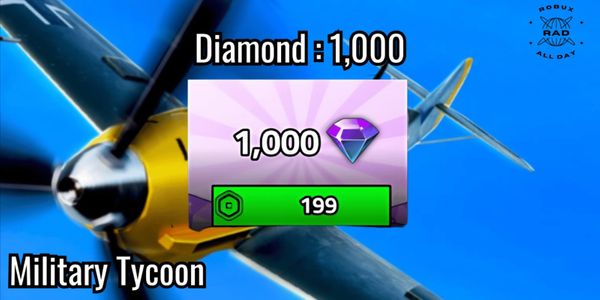 Buy Item 1000 Diamonds - Military Tycoon Roblox 3123768 | itemku