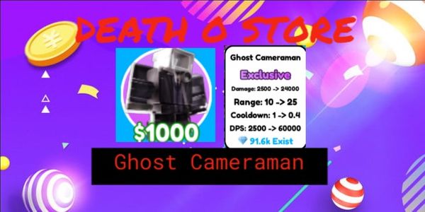 Buy Cameraman Ghost Cameraman - Toilet Tower Defense Toilet Tower ...