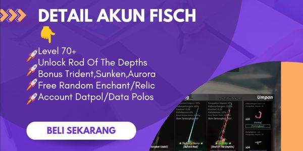 Buy Account Akun Fisch (Rod of The Depths) (Trident) (Aurora Rod ...