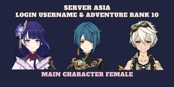 Beli Akun Starter Raiden Shogun Baal + Xingqiu + Bennett [ASIA] Genshin ...