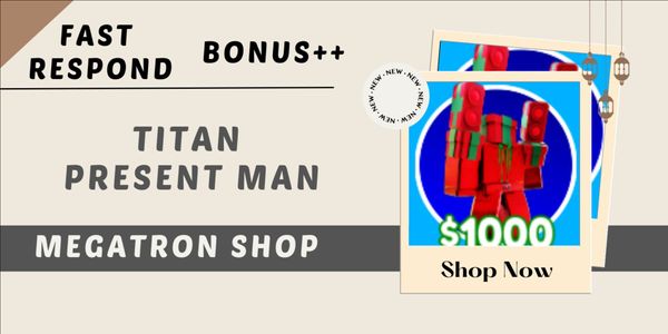 Buy TV Man (Godly) Titan Present Man | Toilet Tower Defense Toilet ...