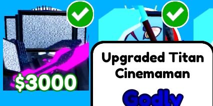 Buy Item upgrade Titan cinemaman TTD (toilet tower defense) Roblox ...