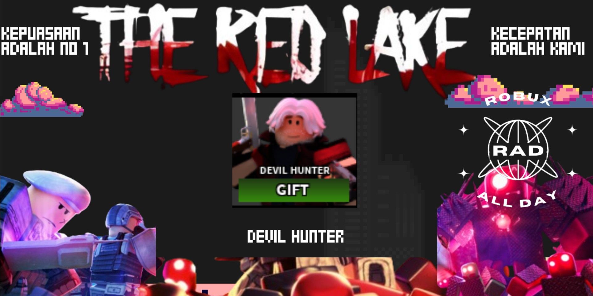 Buy Item DEVIL HUNTER-THE RED LAKE Roblox 2662261 | itemku