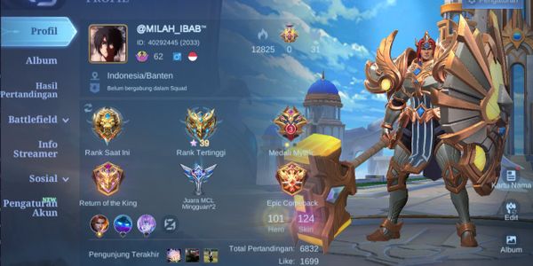 Beli Akun HERO 101 EMBLEM ALL MAX + EPIC LIMIT ESTES + EPIC IRITHEL ...