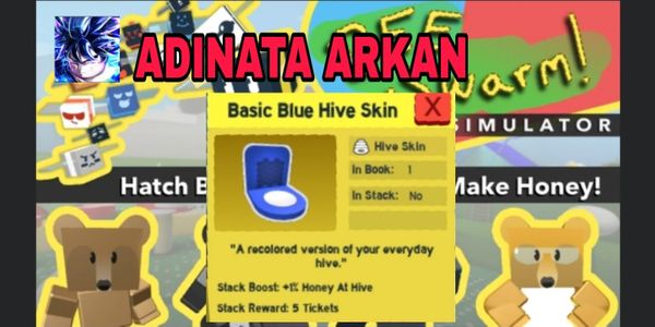 Buy Item Basic Blue Hive Skin - Bee Swarm Simulator RBL 2666991 | itemku