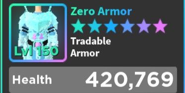 Beli Item World Zero - Zero Armor (Tier SS) (Glass) RBL Terlengkap dan ...