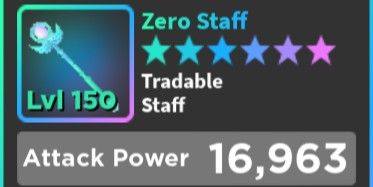 Buy Item World Zero - Zero Staff (Tier SS) (Boss of the Boss) RBL ...