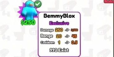 Buy Item Bemmyblox (Exclusive) - Skibidi Tower Defense Roblox 2669991 ...