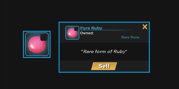 Buy Item Pure Ruby - Swordburst 3 Roblox 2670364 | itemku