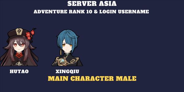 Beli Akun [MALE] Starter Hutao + Team [ASIA] [GENSHIN] Genshin Impact Terlengkap dan Termurah ...