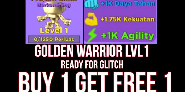 Buy Item Evolved Gold Warrior LVL 1 -Muscle Legends RBL 2675032 | itemku