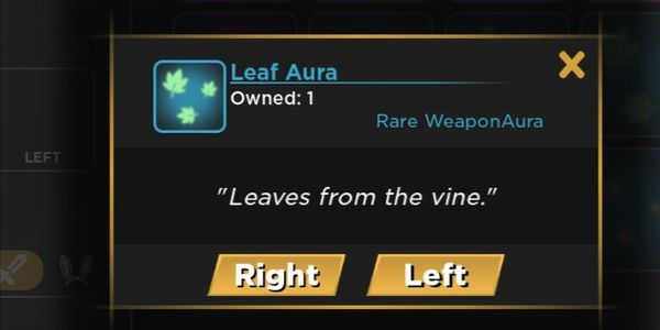 Buy Item Leaf Aura | SwordBurst 3 Roblox 2675227 | itemku