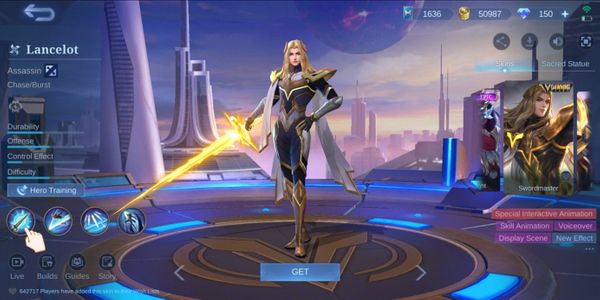 Buy Skin Swordmaster (Dawning Skin Lancelot) Mobile Legends 2675446 ...