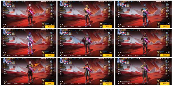 Beli Akun AKUN FF SG2 REAPER, VAULT 321, BUNDLE COBRA ON, SENJATA 315 ...