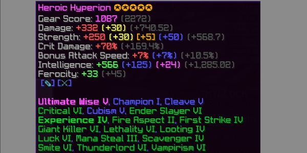 Beli Item hyperion OP FULL SCROLL Minecraft Terlengkap dan Termurah ...