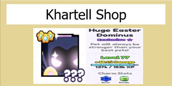 Buy Pets Huge Easter Dominus Pet Simulator 99! 2658113 | itemku