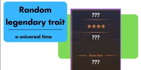 Beli Item Legendary Trait A Universal Time | Random legendary trait aut ...