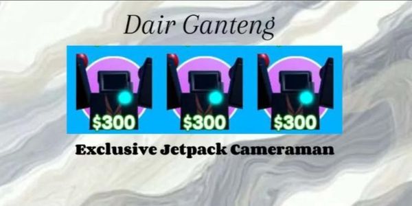 Beli Cameraman Exclusive Jetpack Cameraman - Toilet Tower Defense ...