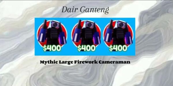 Buy TV Man Mythic Large Firework Cameraman - Toilet Tower Defense ...