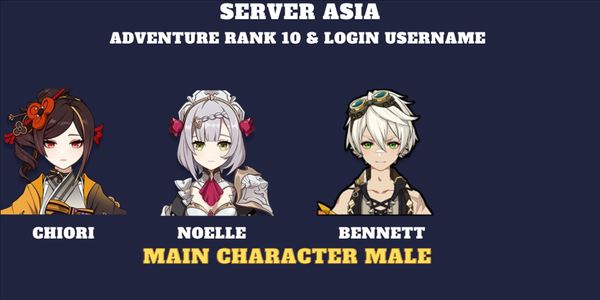 Beli Akun [Male] Starter Chiori + Team [ASIA] [GENSHIN] Genshin Impact ...