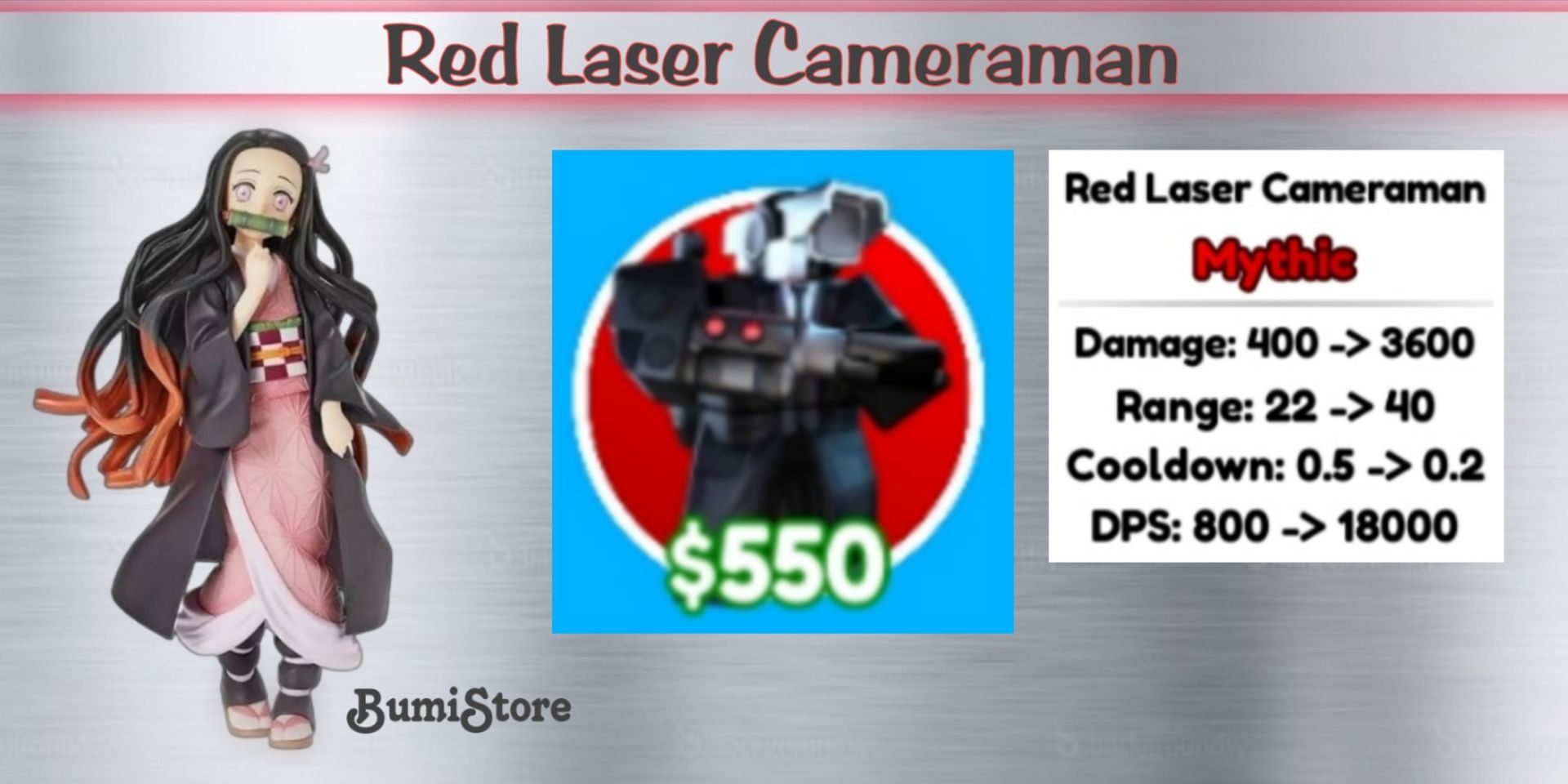 Beli Cameraman Red Laser Cameraman - Toilet Tower Defense Toilet Tower ...