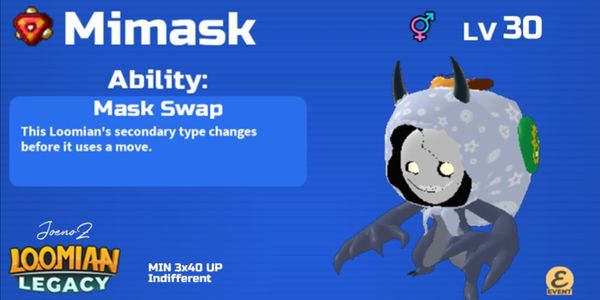 Buy Item Mimask | Loomian Legacy Roblox 2628640 | itemku