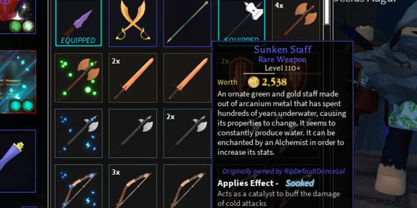 Buy Item Sunken Staff | Arcane Odyssey RBL 2716892 | itemku